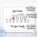 Custom Printable With YOUR Message, Images and Names of Your Family ...