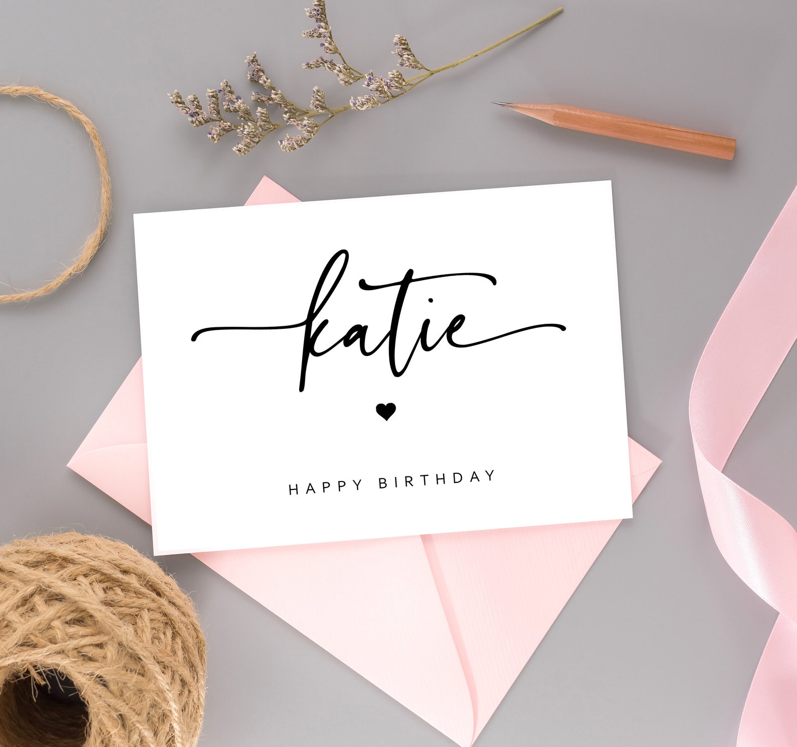 Personalized Birthday Card With Name Happy Birthday Custom - Etsy