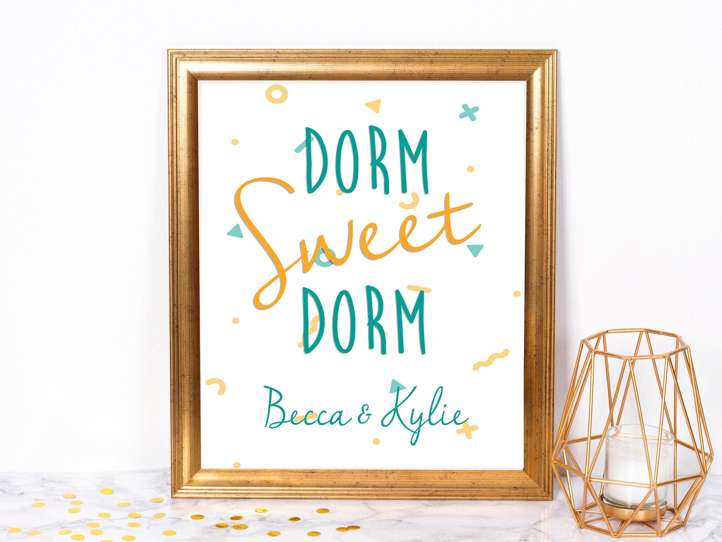 Personalized Printable for College Roommates Dorm Sweet Dorm Wall Art ...