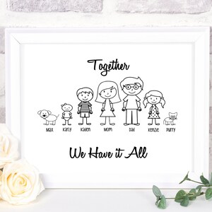 Custom Printable With YOUR Message, Images and Names of Your Family ...
