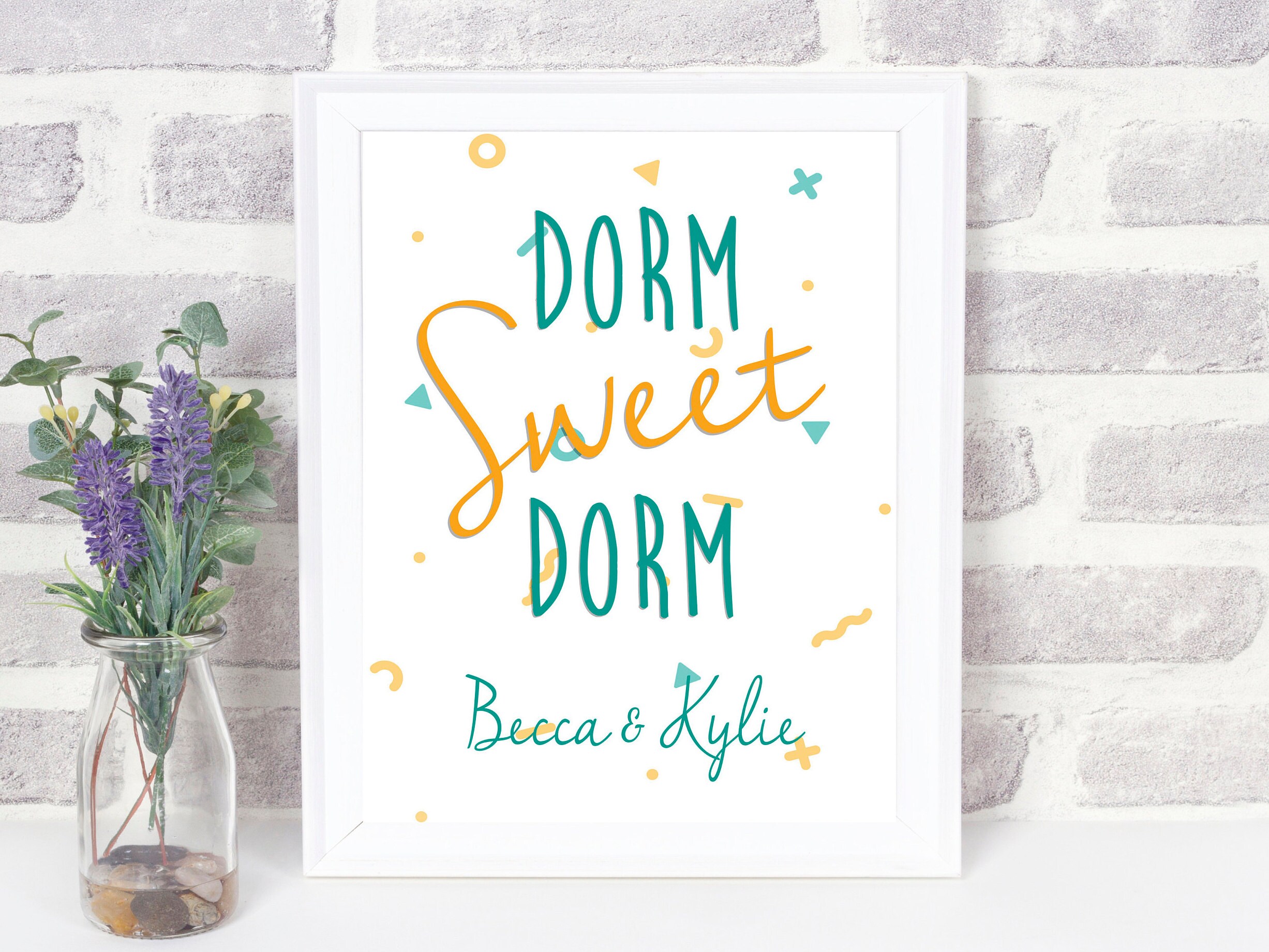 Personalized Printable for College Roommates Dorm Sweet Dorm Wall Art ...