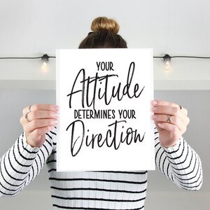 Your Attitude Determines Your Direction Instant Printable - Etsy