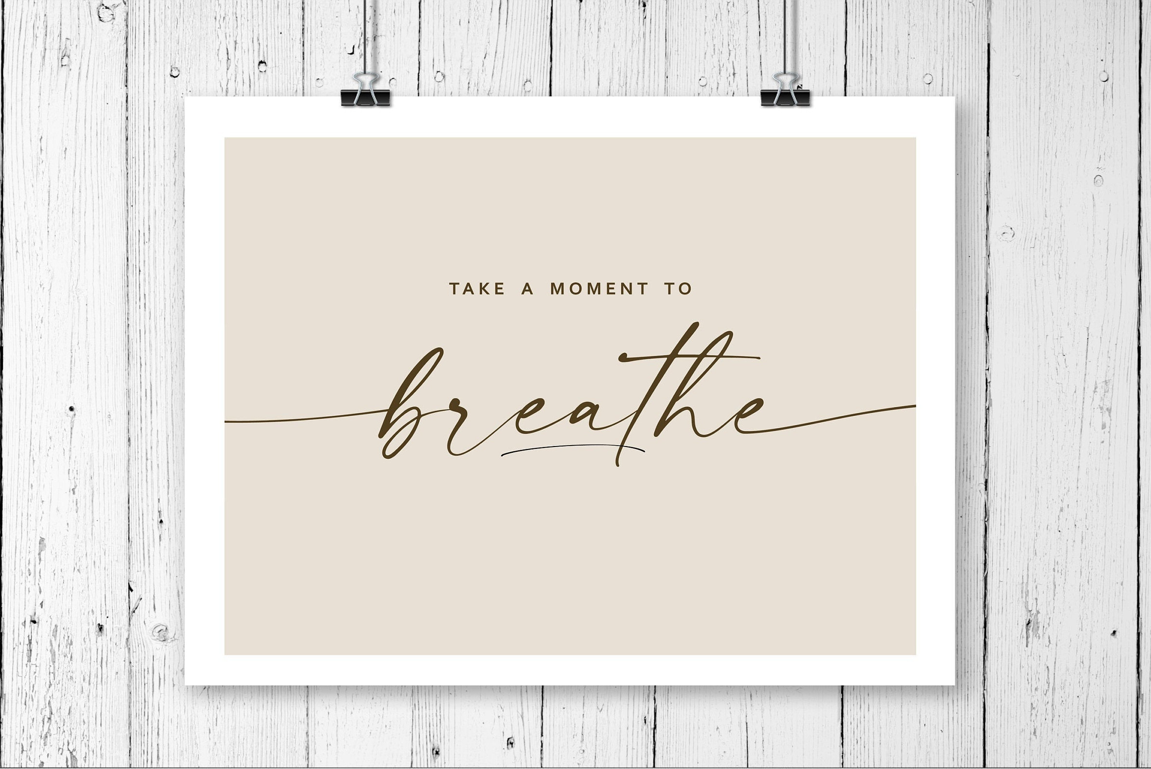 Take A Moment to Breathe Instant Printable Digital Download - Etsy
