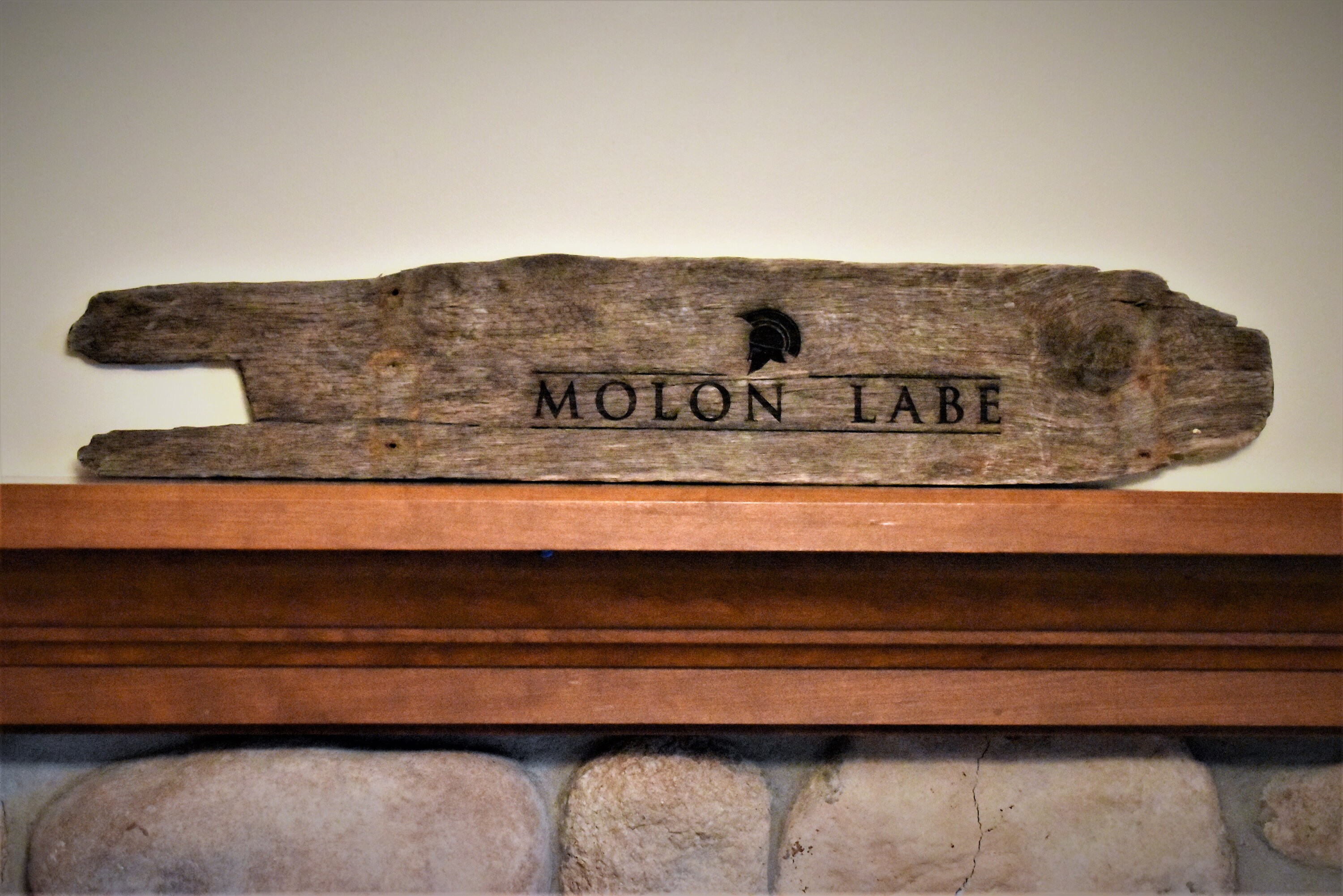 Wood Engraved Molon Labe - Etsy