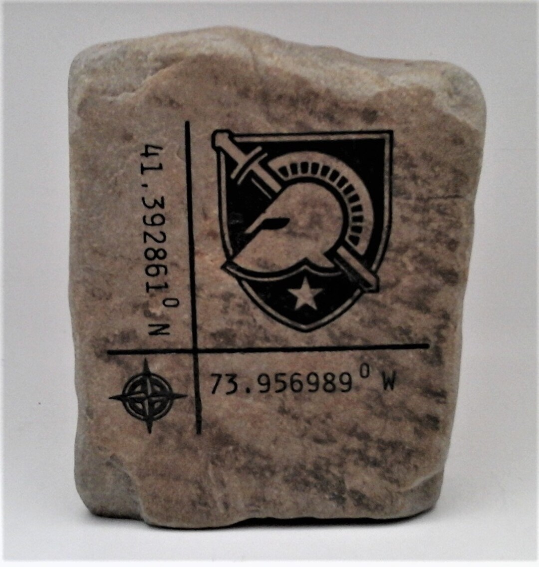 Rock Engraving for West Point Parade Coordinates - Etsy