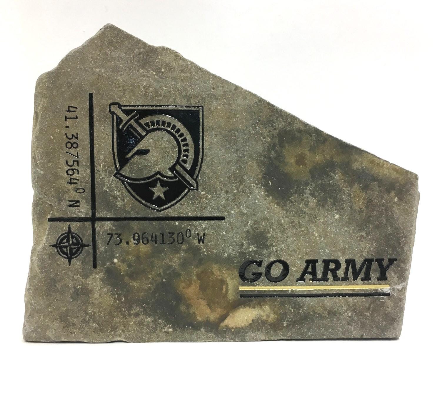 West Point / Army Football Engraved Rock - Etsy