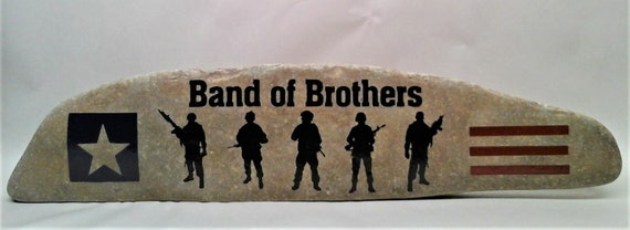 Rock Engraving Band of Brothers - Etsy