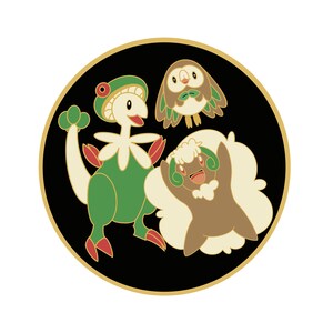 Gold UV Printed Grass Pokemon Trio Metallic Sticker- Breloom ...