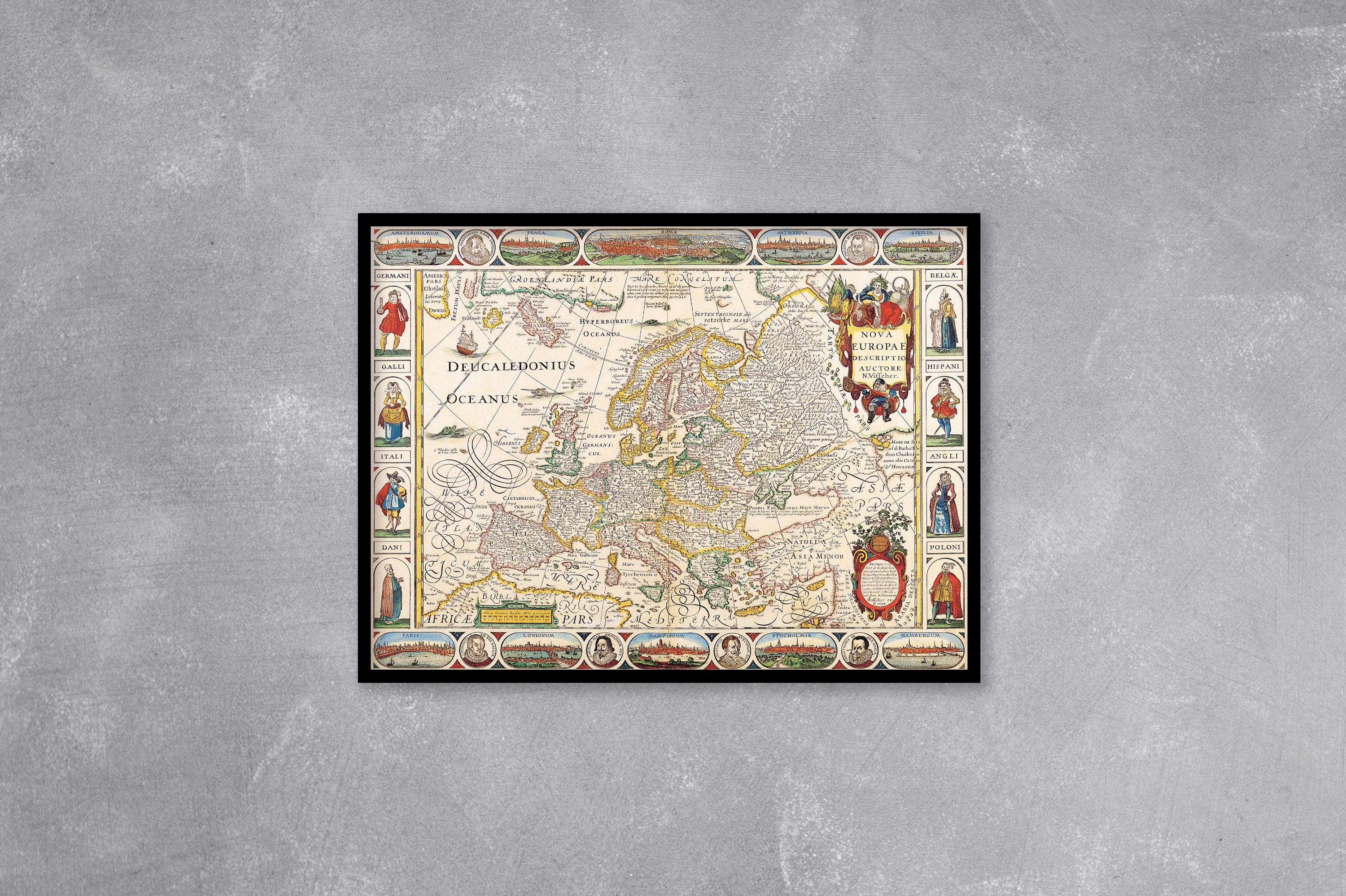 Set of 12 Maps of Europe Printable Europe Wall Art Europe - Etsy Ireland
