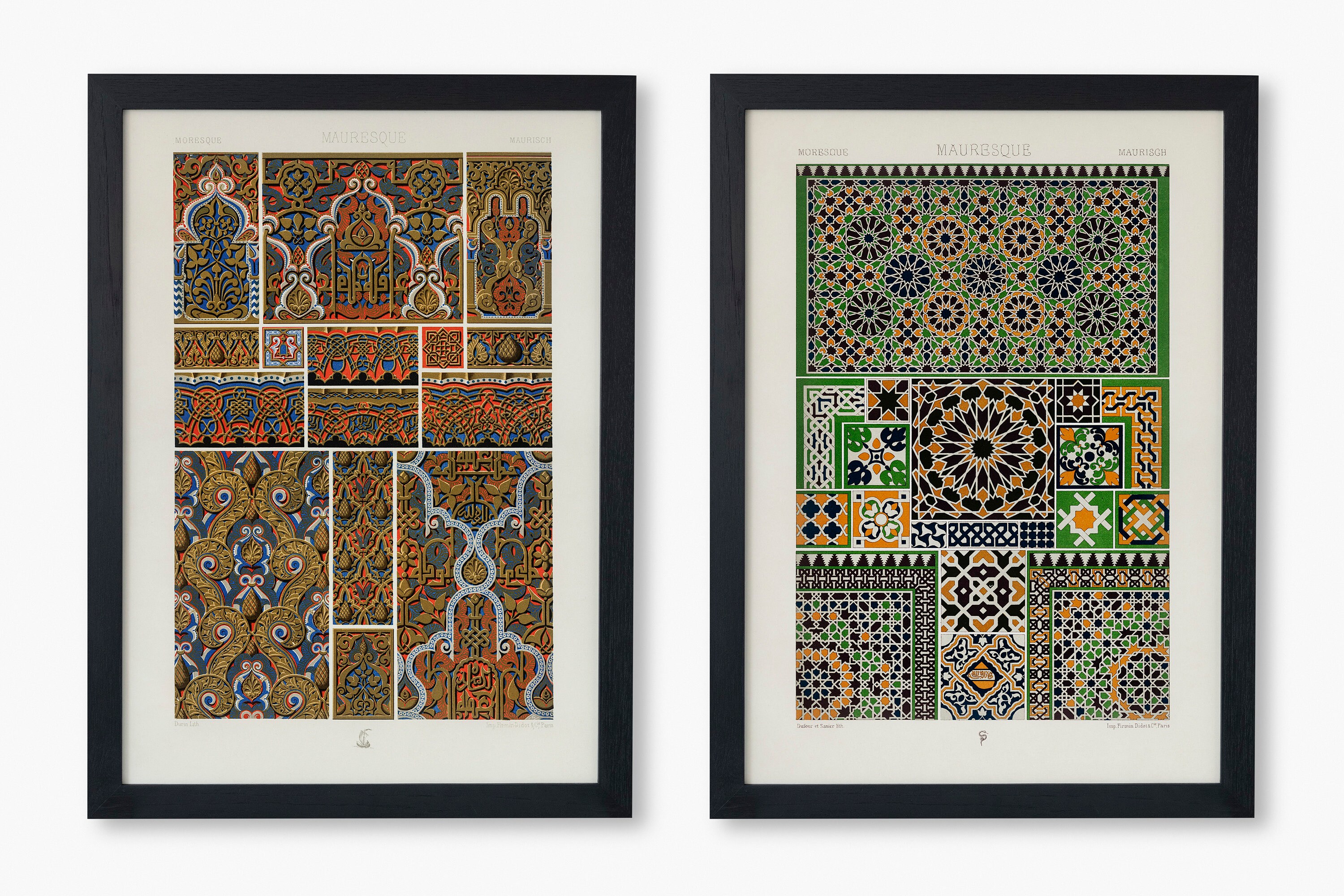 Set of 9, Patterns Arabian Poster, Patterns Moresque Poster, Patterns ...