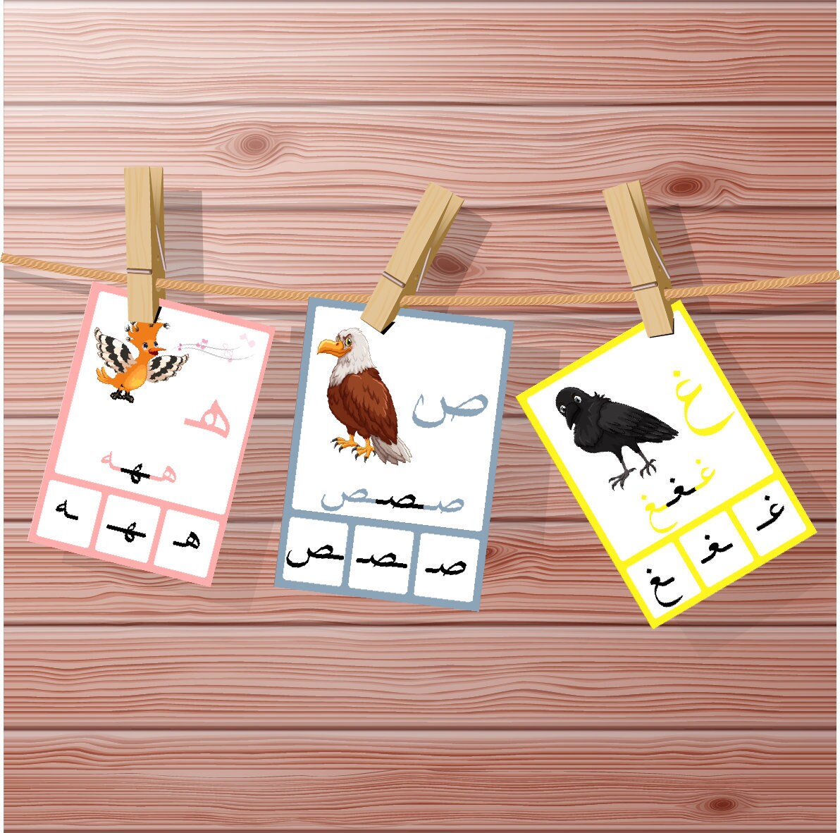 28 Arabic Flashcards Letters Positions Printable, Alphabet Letters ...