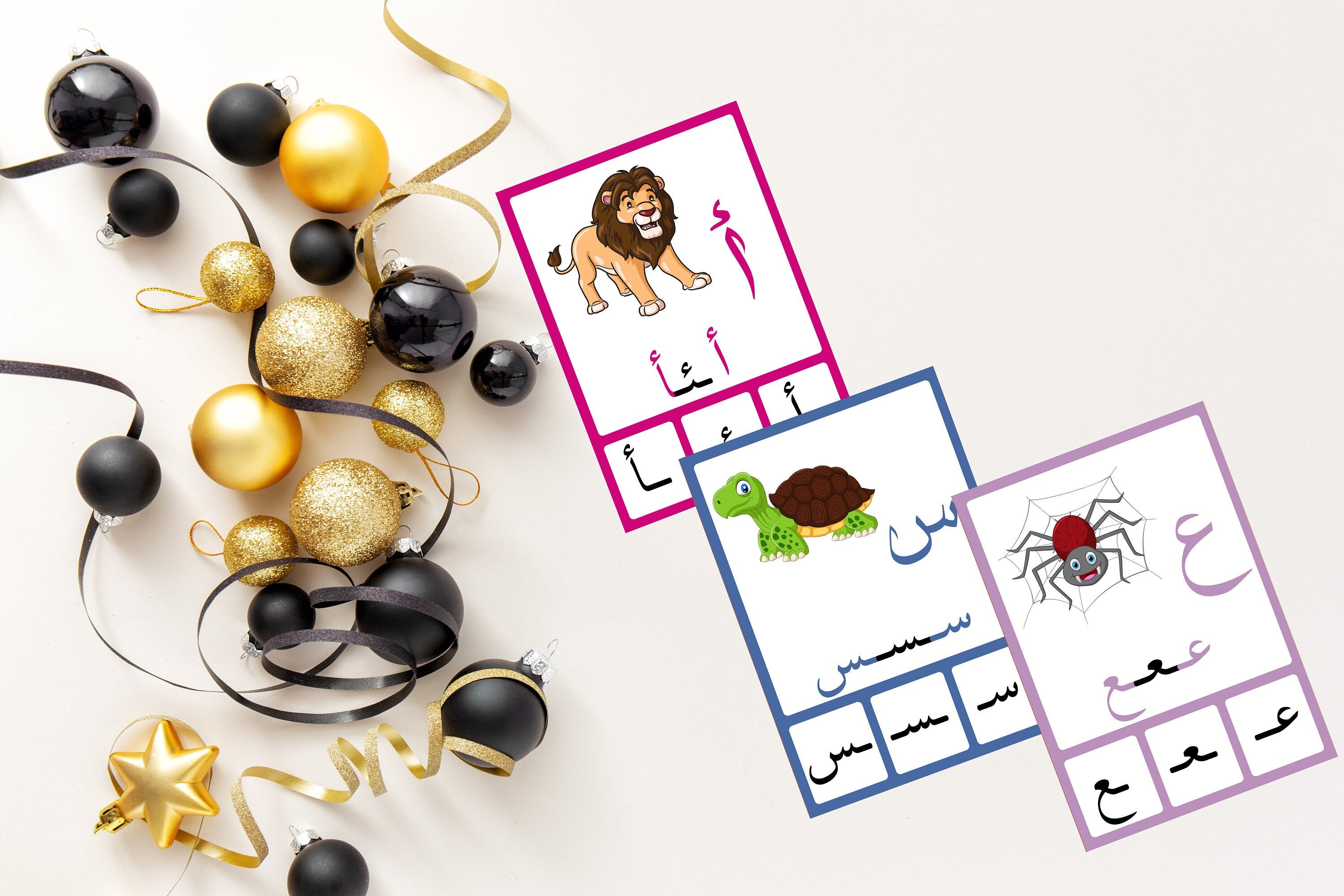 28 Arabic Flashcards Letters Positions Printable, Alphabet Letters ...