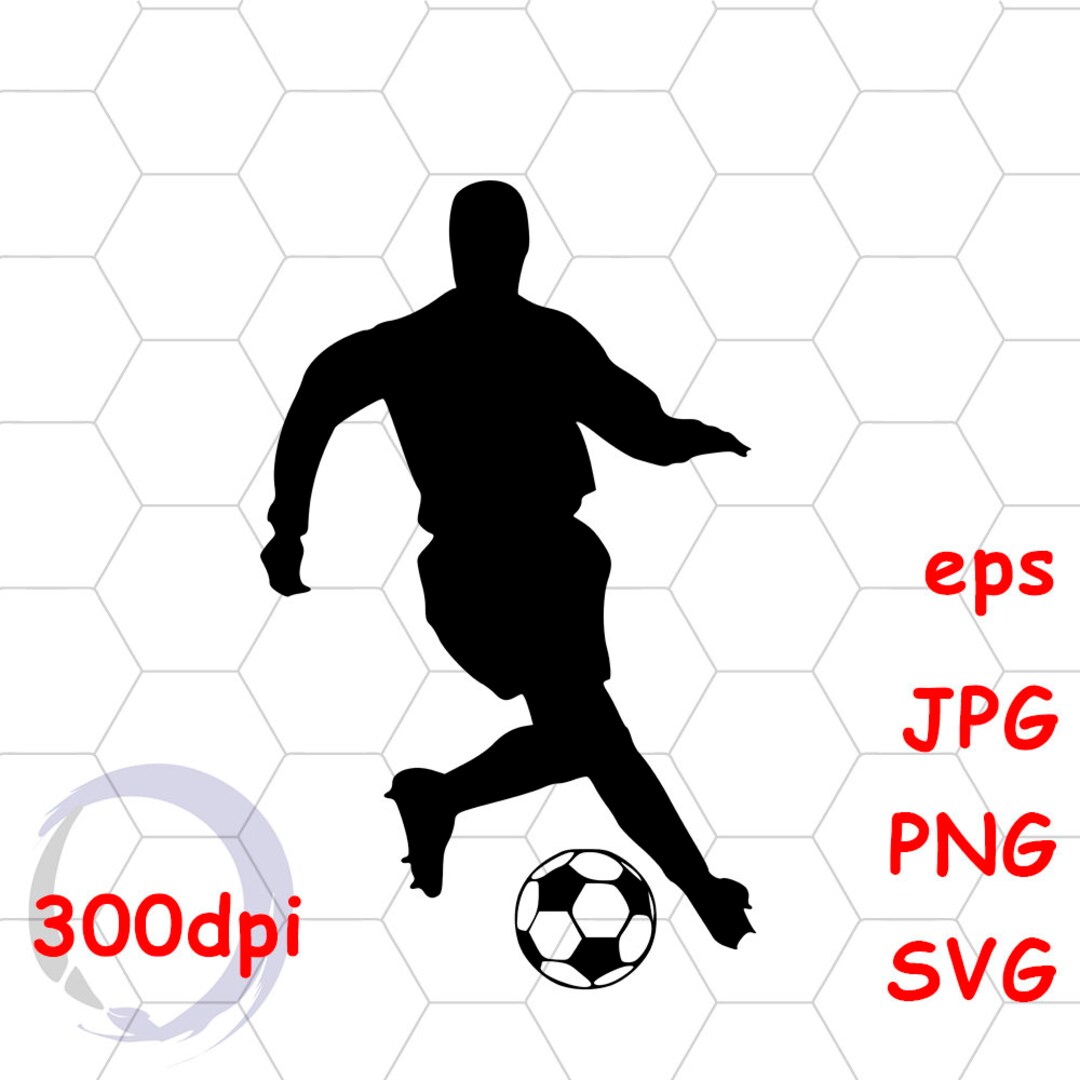 Football Player Svg SVG File EPS PNG Digital Svg File - Etsy