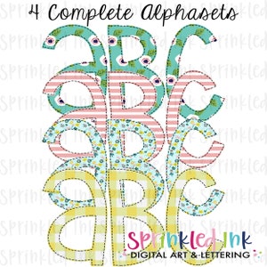 Watercolor PNG Garden Party Faux Applique Alpha Set Digital - Etsy