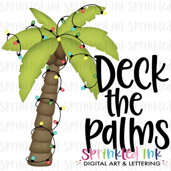 Deck the Palms Png - Etsy