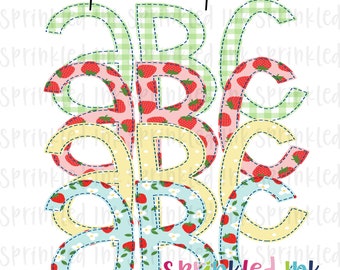 Watercolor PNG Madras Faux Applique Alpha Set Digital Download | Etsy