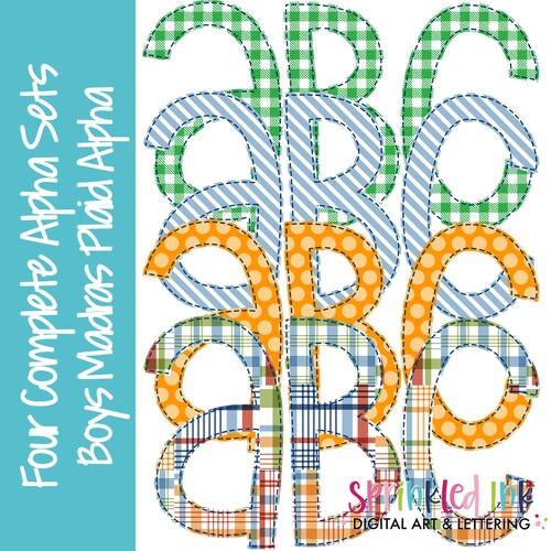 Watercolor PNG Faux Applique Alphapack Alphabet Font Download - Etsy