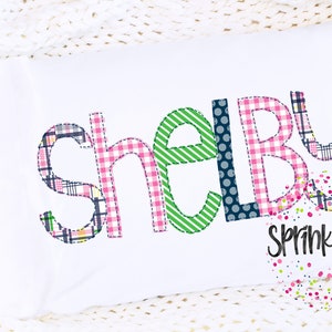 Watercolor PNG Pink Madras Faux Applique Alpha Set Digital - Etsy
