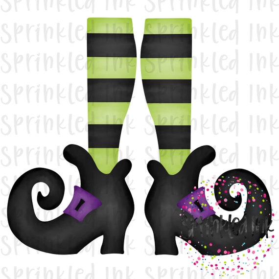 Watercolor PNG Halloween Witch Feet Digital Download File - Etsy Hong Kong