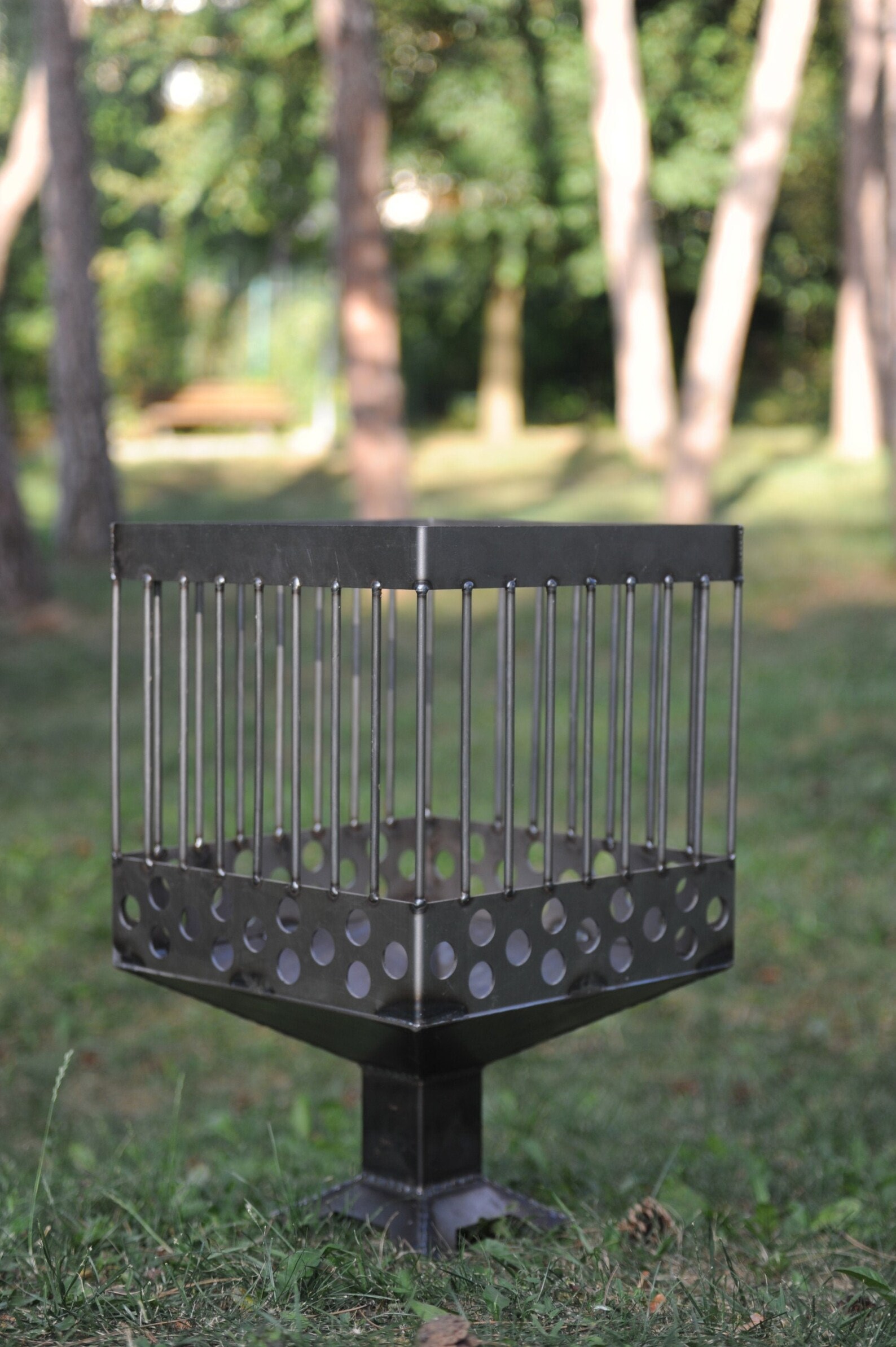Steel Fire Pit Square - Etsy