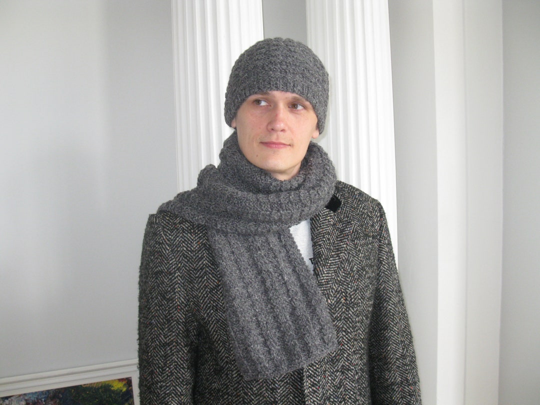 Hat & Scarf Knit Pattern - Easy Beginner PDF Knitting Pattern ...