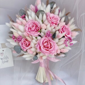 Rustic Wedding Bouquet, Preserved and Dried Flowers, Wedding Bouquet ...