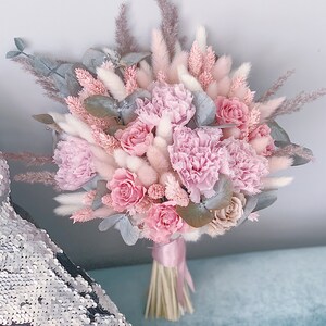 Rustic Wedding Bouquet, Preserved and Dried Flowers, Wedding Bouquet ...