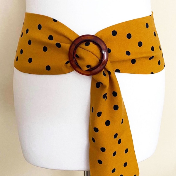 Wide Fabric Belt - Etsy