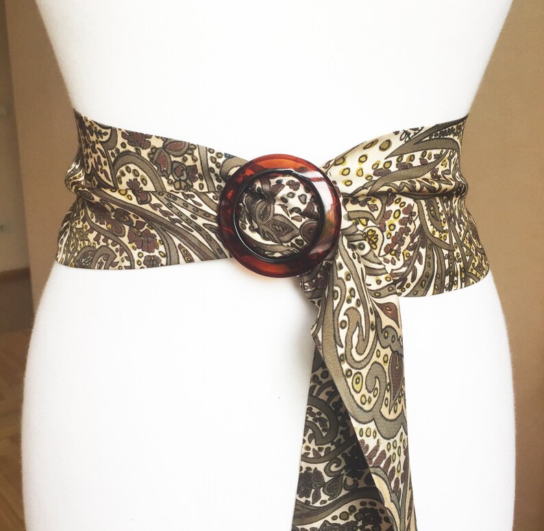 4 Wide Fabric Sash Belt Handmade Bohemian Rayon Fashion - Etsy