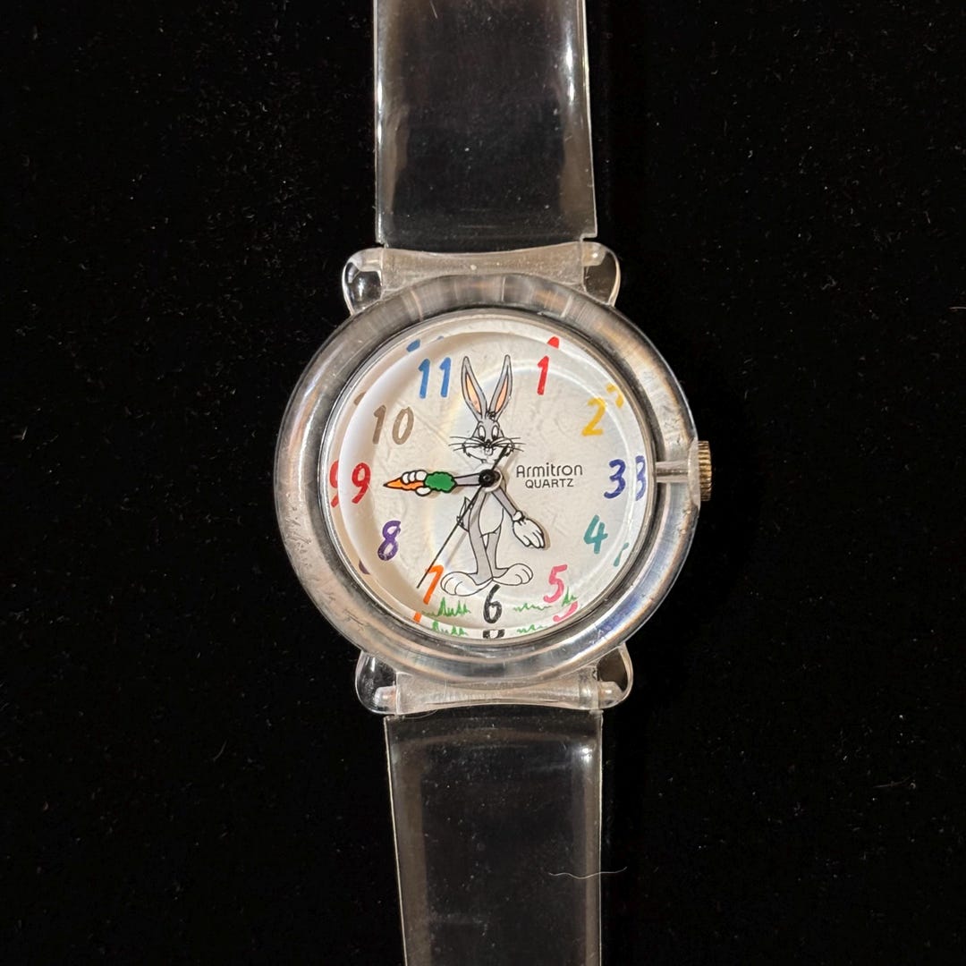 1993 Bugs Bunny Warner Bros Amitron Acrylic Plastic Watch 2200/57 - Etsy
