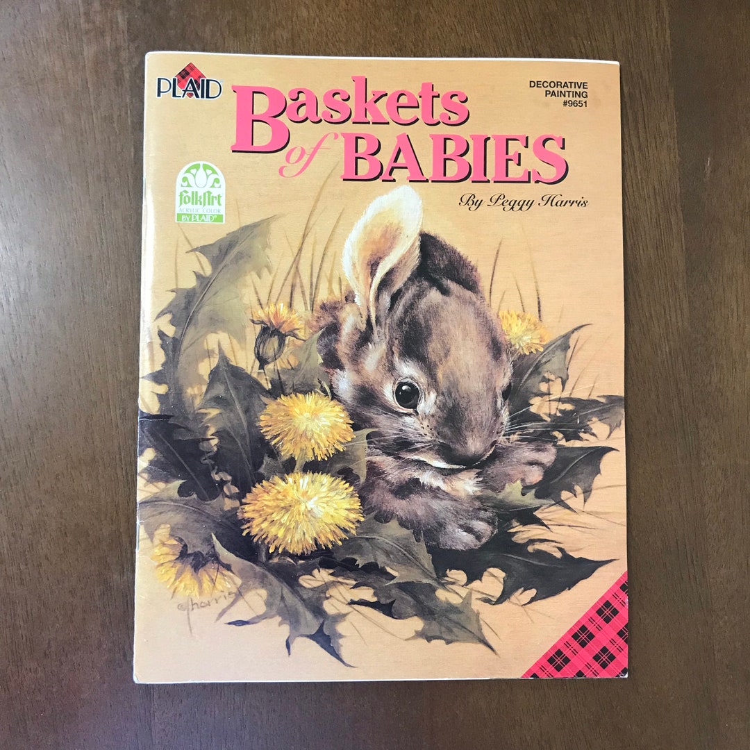 Baskets of Babies by Peggy Harris Plaid Folk Art Decorative Painting ...