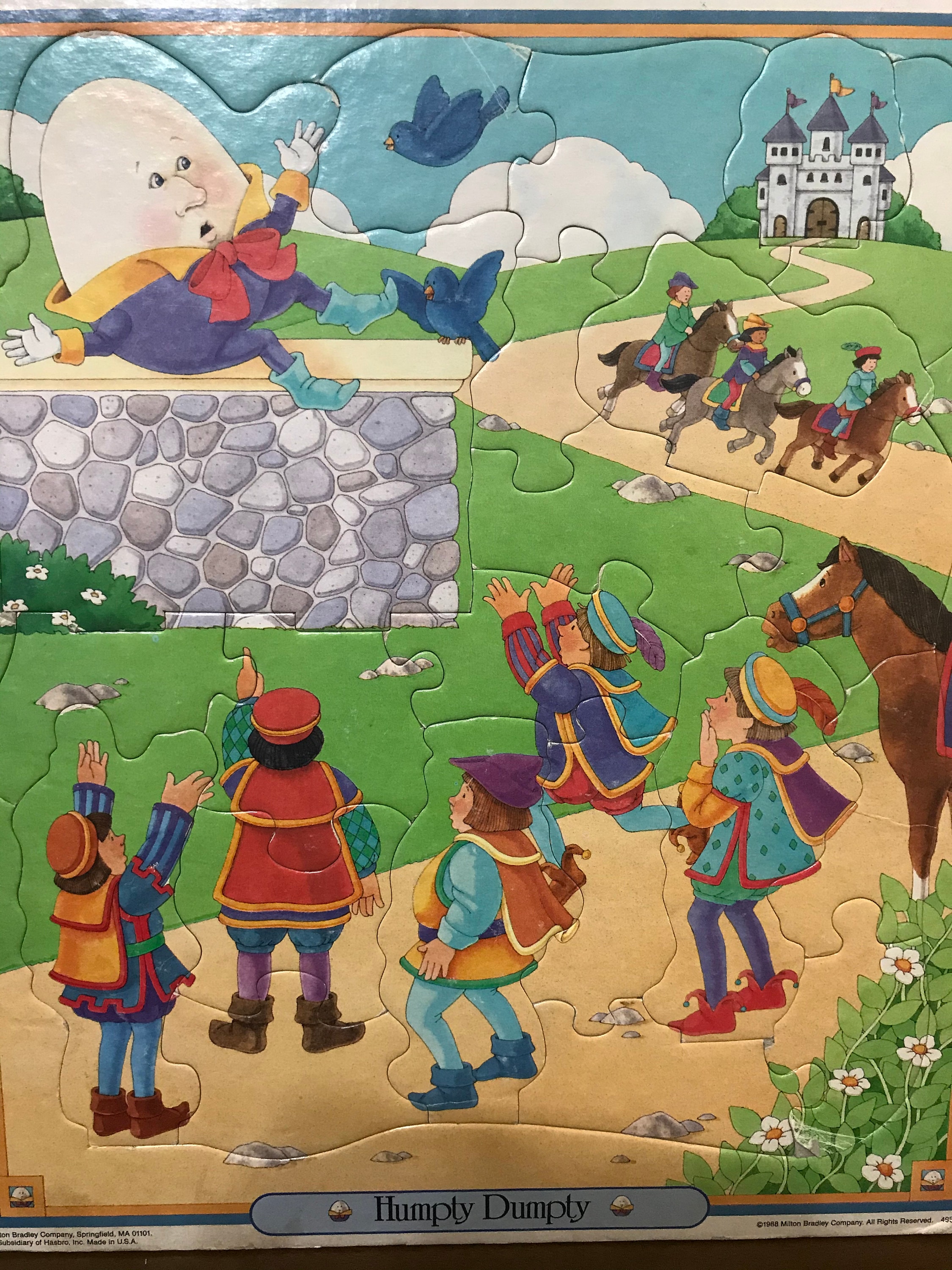 Vintage Humpty Dumpty Tray Puzzle 1988 Vintage Nursery | Etsy
