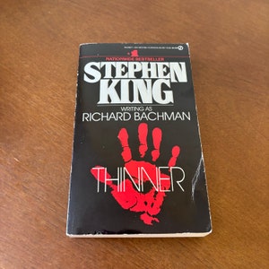 Stephen King Thinner Writing as Richard Bachman 1985 AE Signet ...