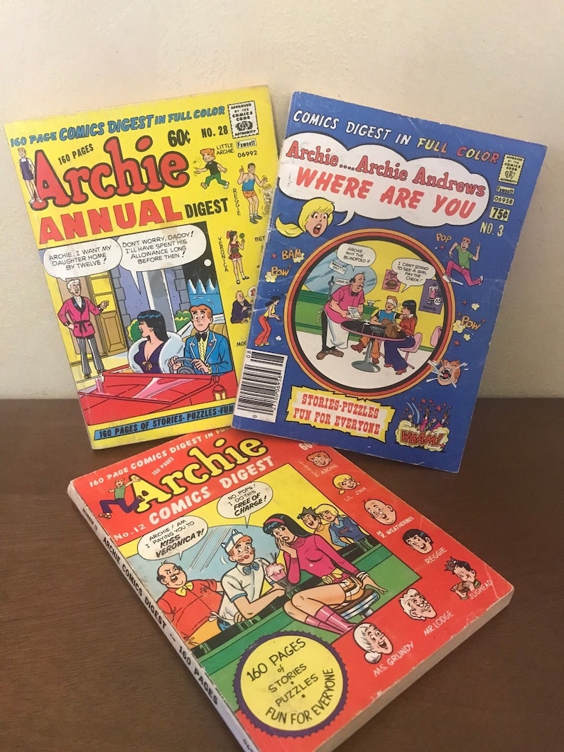 Archie Comic Digests Original 80s 90s Archie Double Digest 80s | Etsy