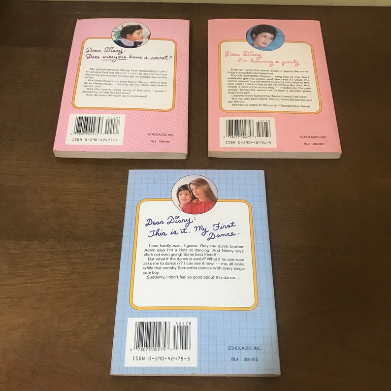 Dear Diary Carrie Randall Chapter Book Series Scholastic 90s, Young ...
