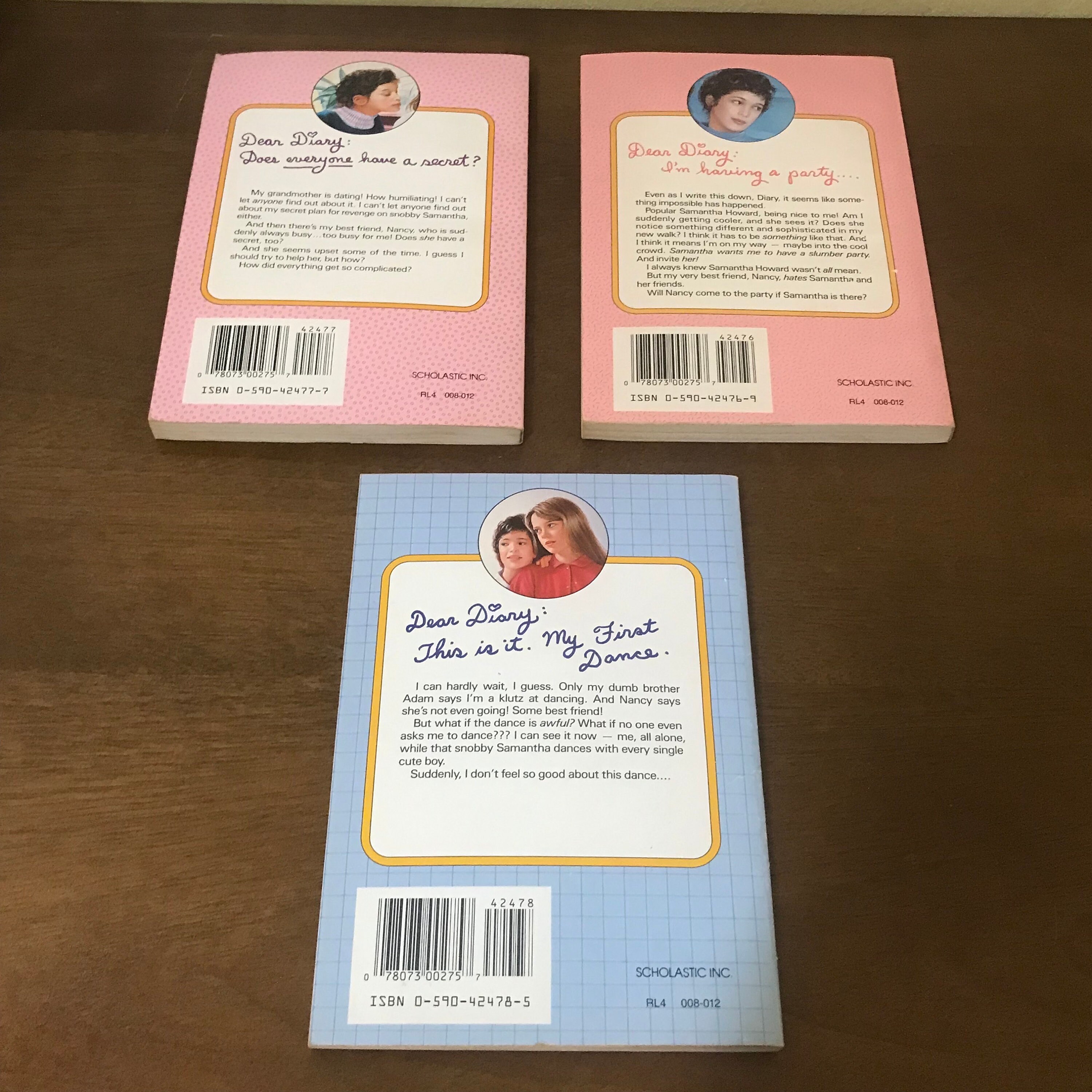 Dear Diary Carrie Randall Chapter Book Series Scholastic 90s, Young ...