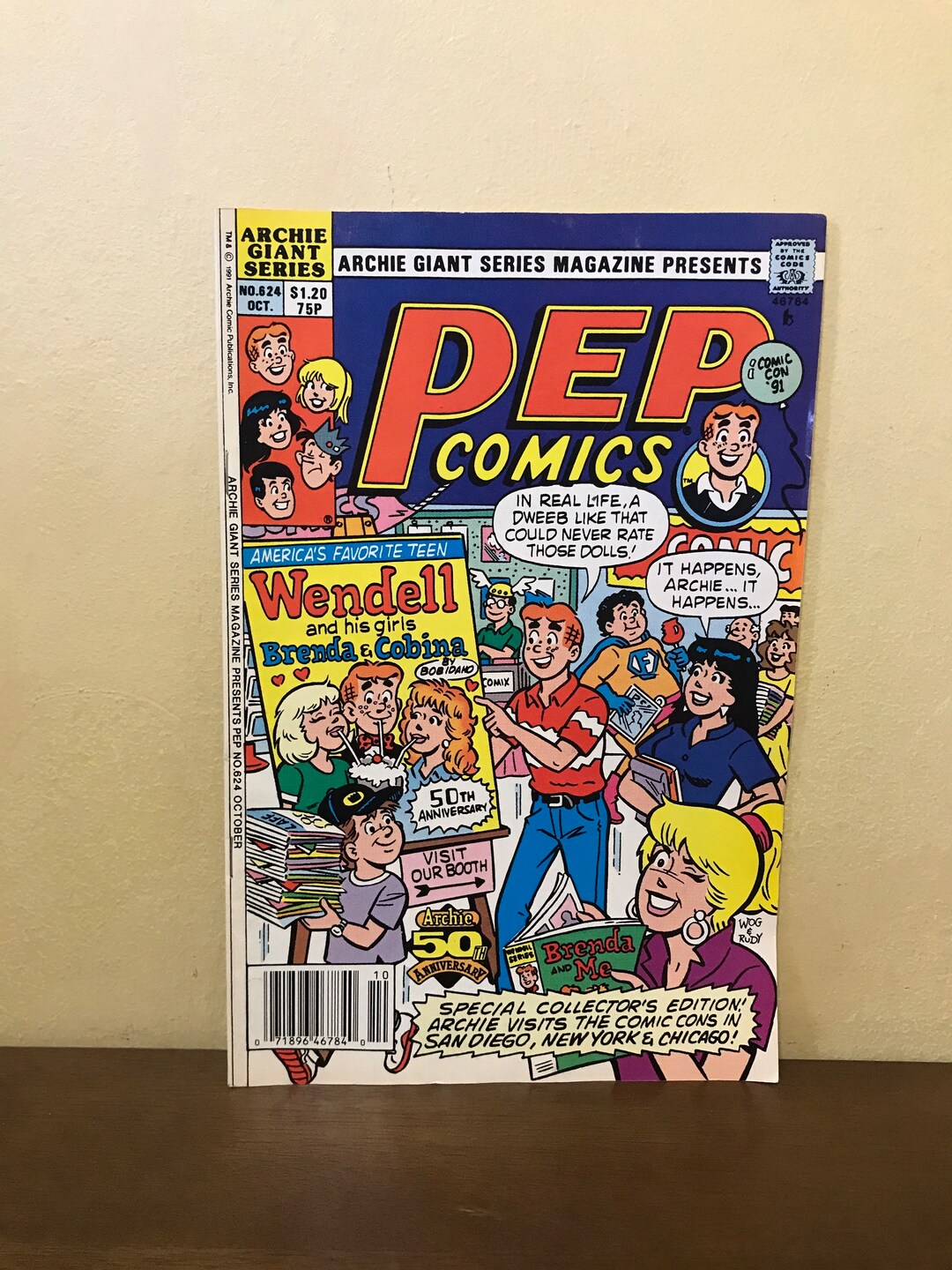 Archie Pep Comics No. 624 October 1991 Comic Con Archie Giant Series ...