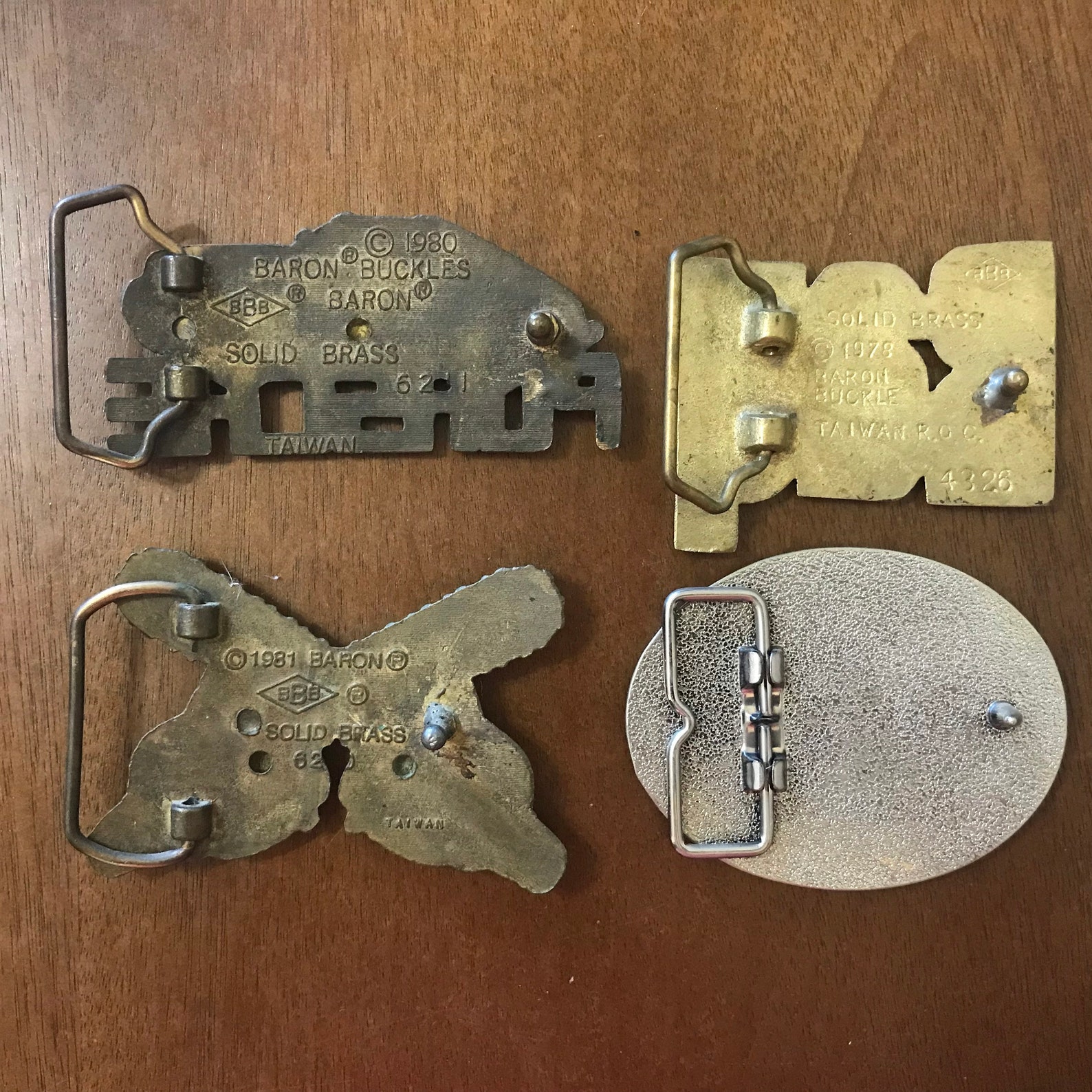 Vintage Brass Belt Buckles CHOOSE ONE Plumber Belt Buckle Porsche ...