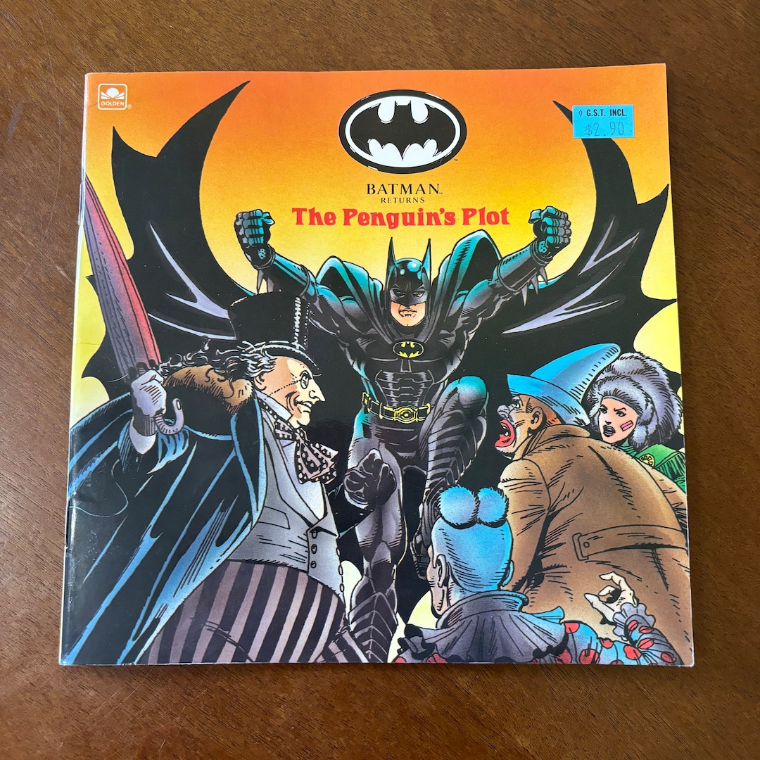 Batman Returns the Penguins Plot 1992 Golden Books Softcover, Batman ...