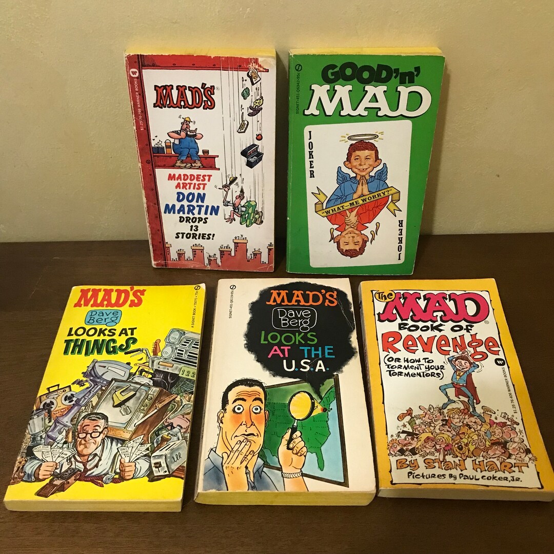 Mad Comic Books 60s 70s, Assorted Title, Dave Berg, Don Martin, Looks ...