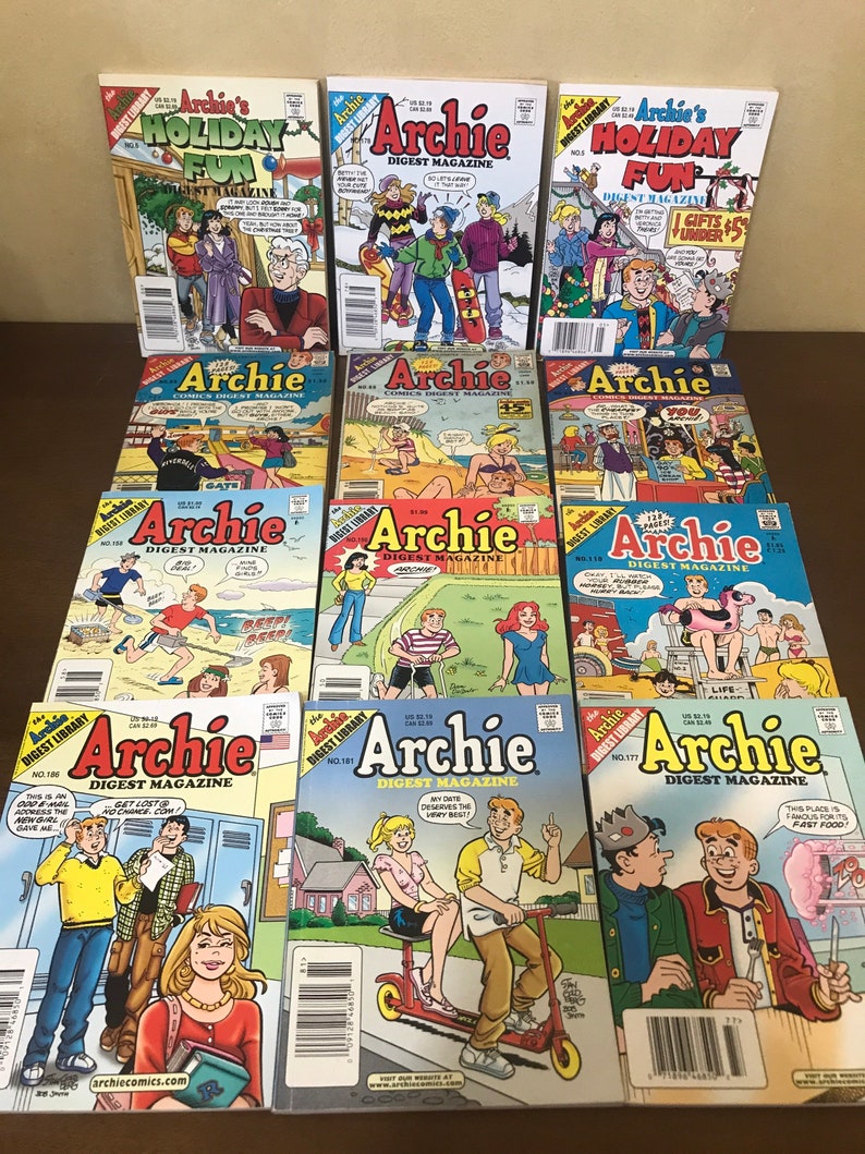 Archie Comic Digests Original 80s 90s Archie Double Digest 80s | Etsy