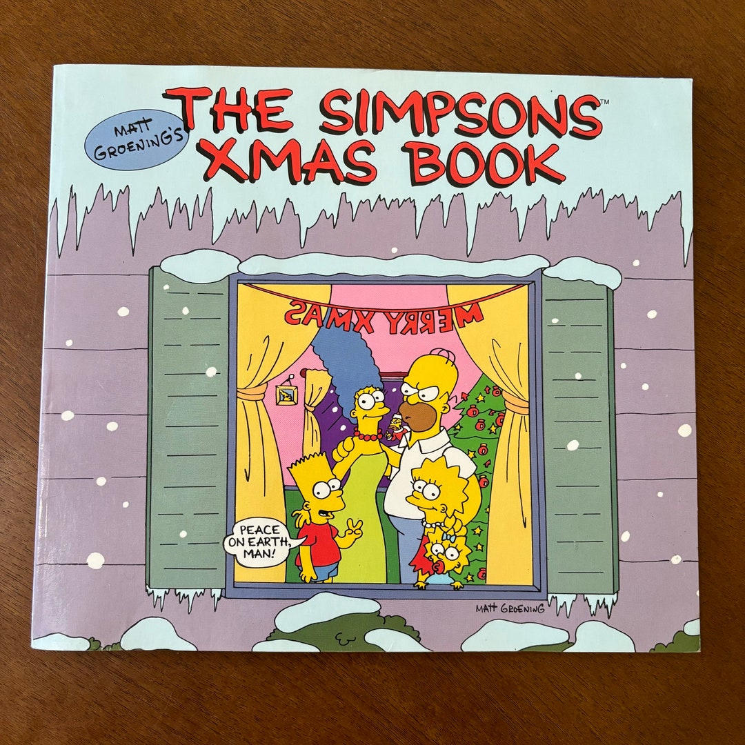 The Simpsons Xmas Book Matt Groening 1992 Harper Perennial Softcover ...
