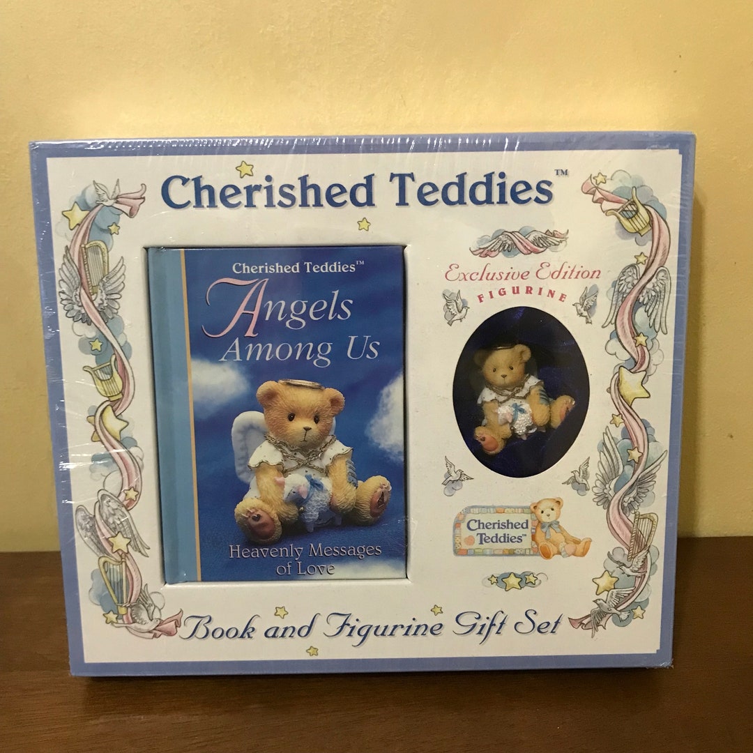 1998 Cherished Teddies Angels Among Us Teddy Bear Figurine and Book Set ...