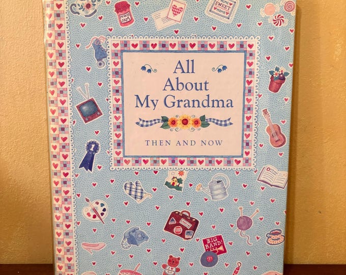 All About My Grandma Then and Now Hardcover Journal for Grandma to ...