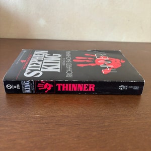 Stephen King Thinner Writing as Richard Bachman 1985 AE Signet ...