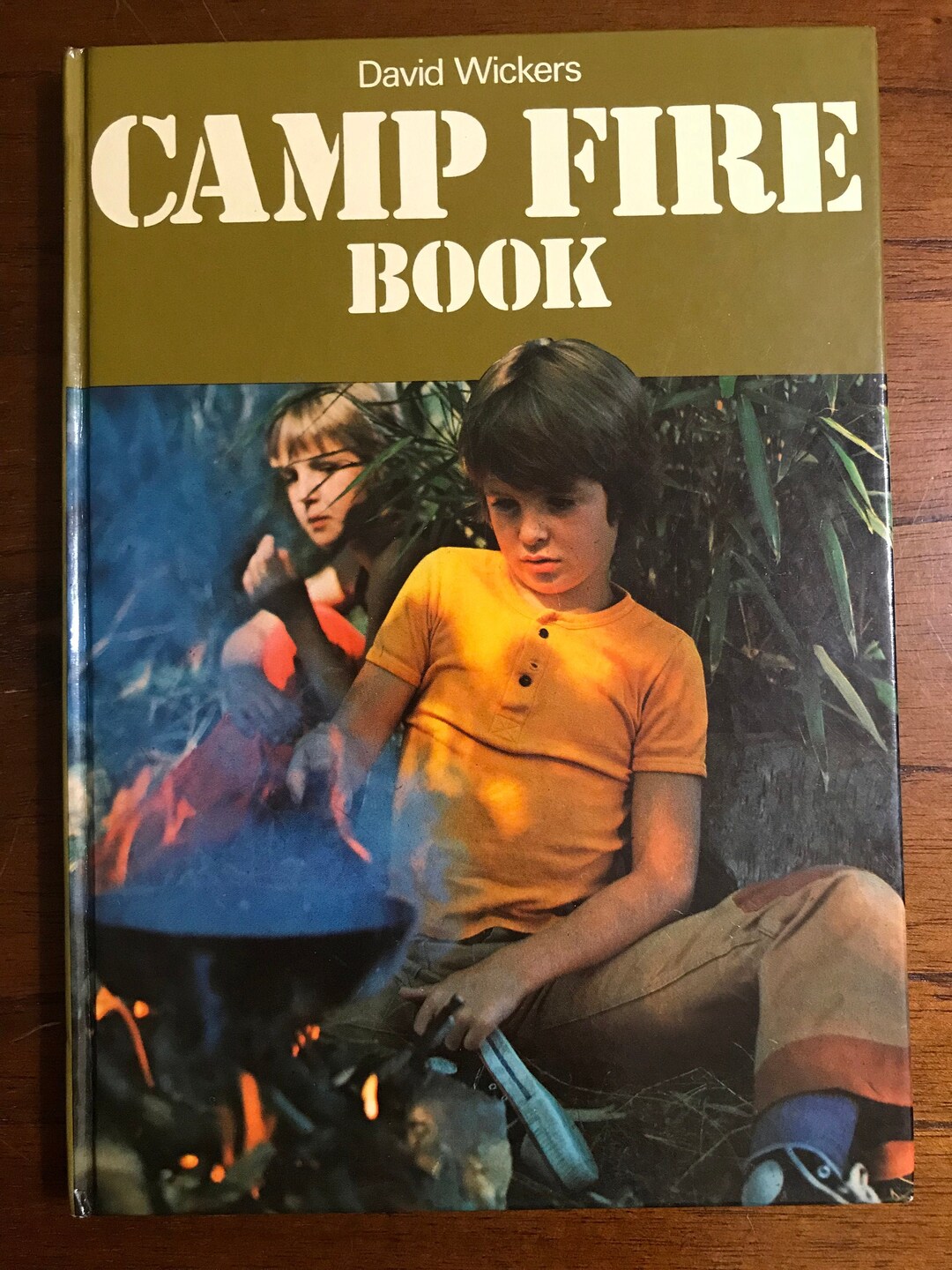 Camp Fire Book - David Wickers 1976 | Vintage Camping Books 70s Scout ...