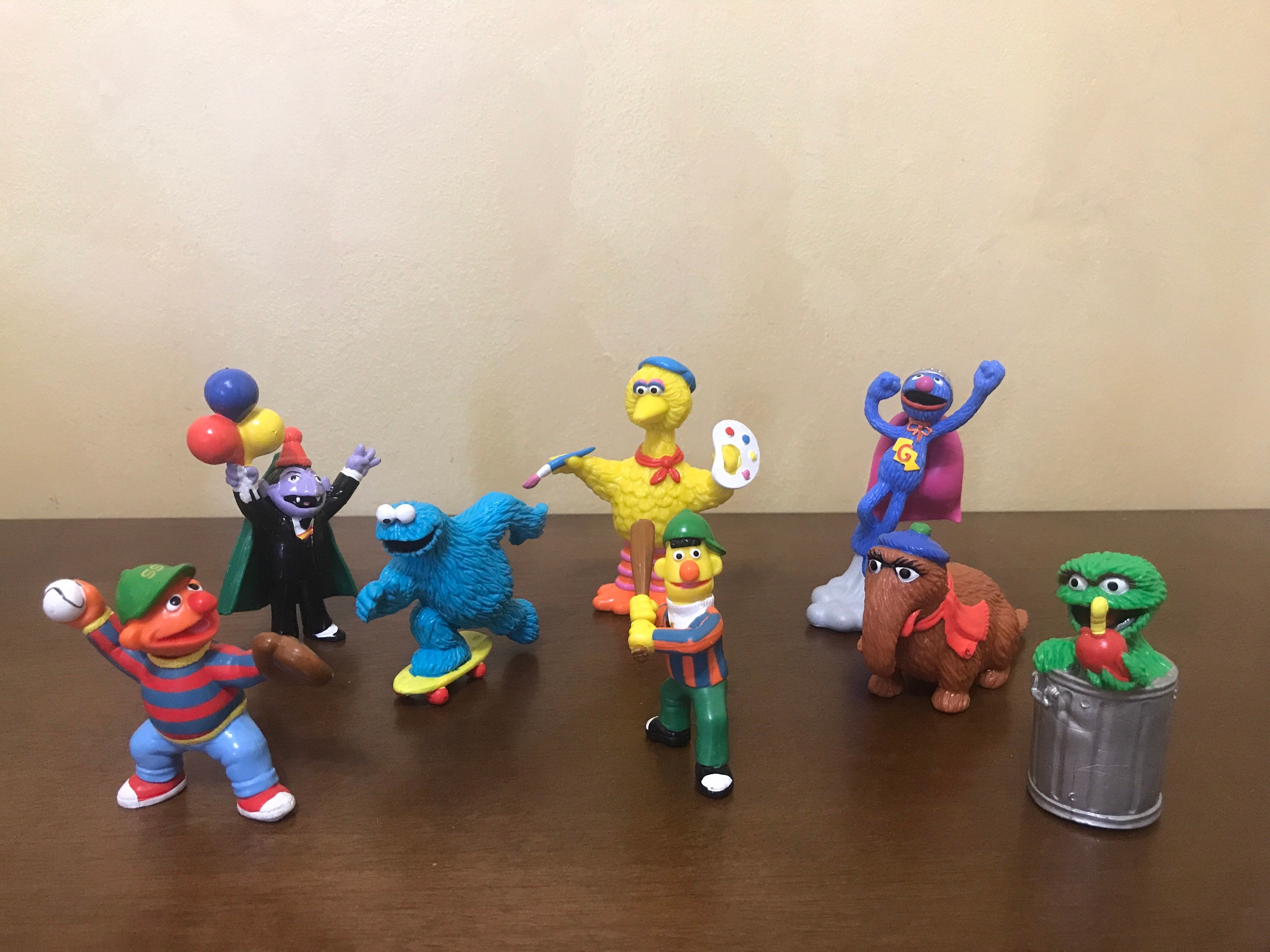 Vintage PVC Sesame Street Figurines - CHOOSE ONE - Prairie Dawn - Ernie ...