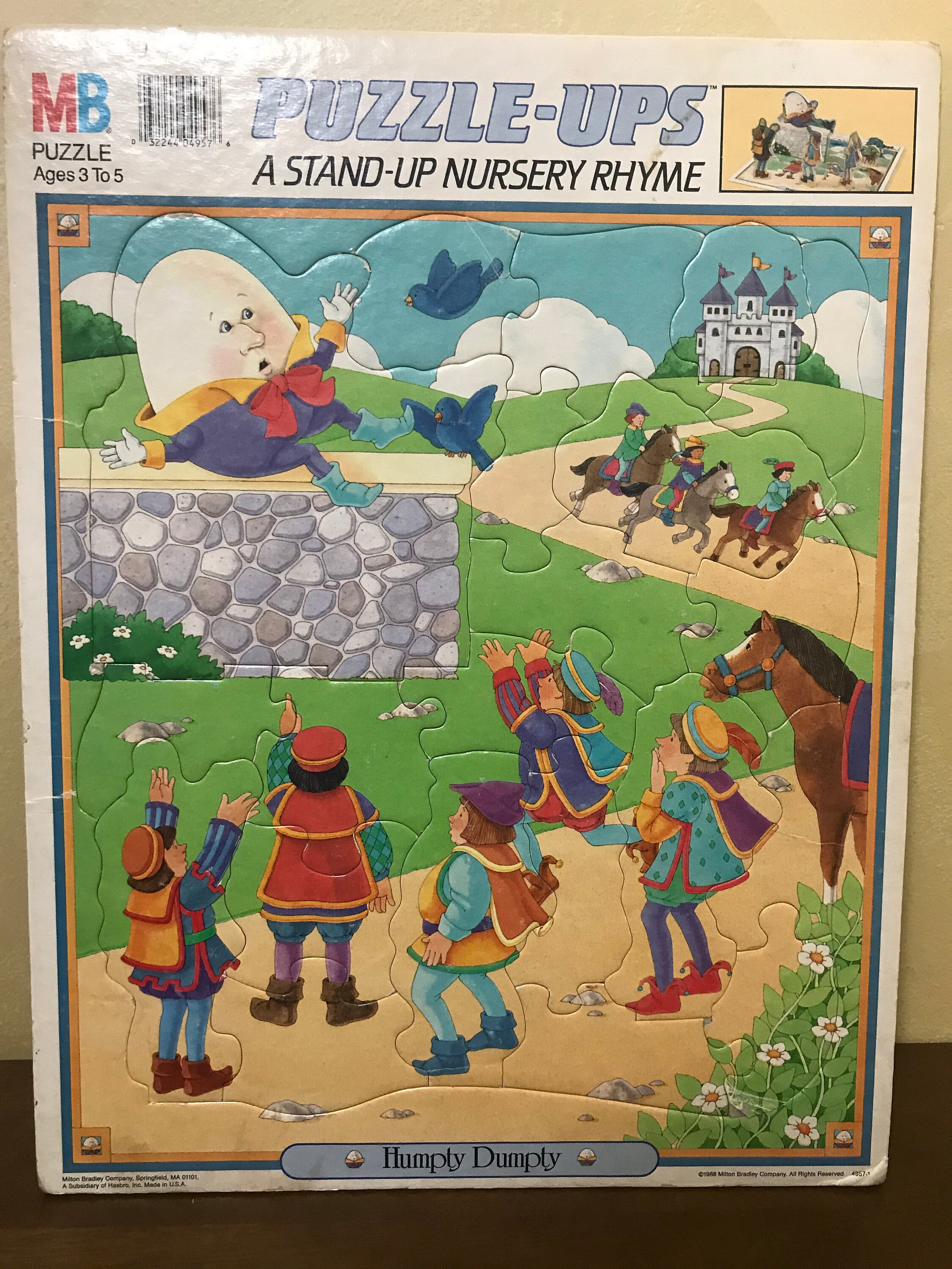 Vintage Humpty Dumpty Tray Puzzle 1988 Vintage Nursery | Etsy