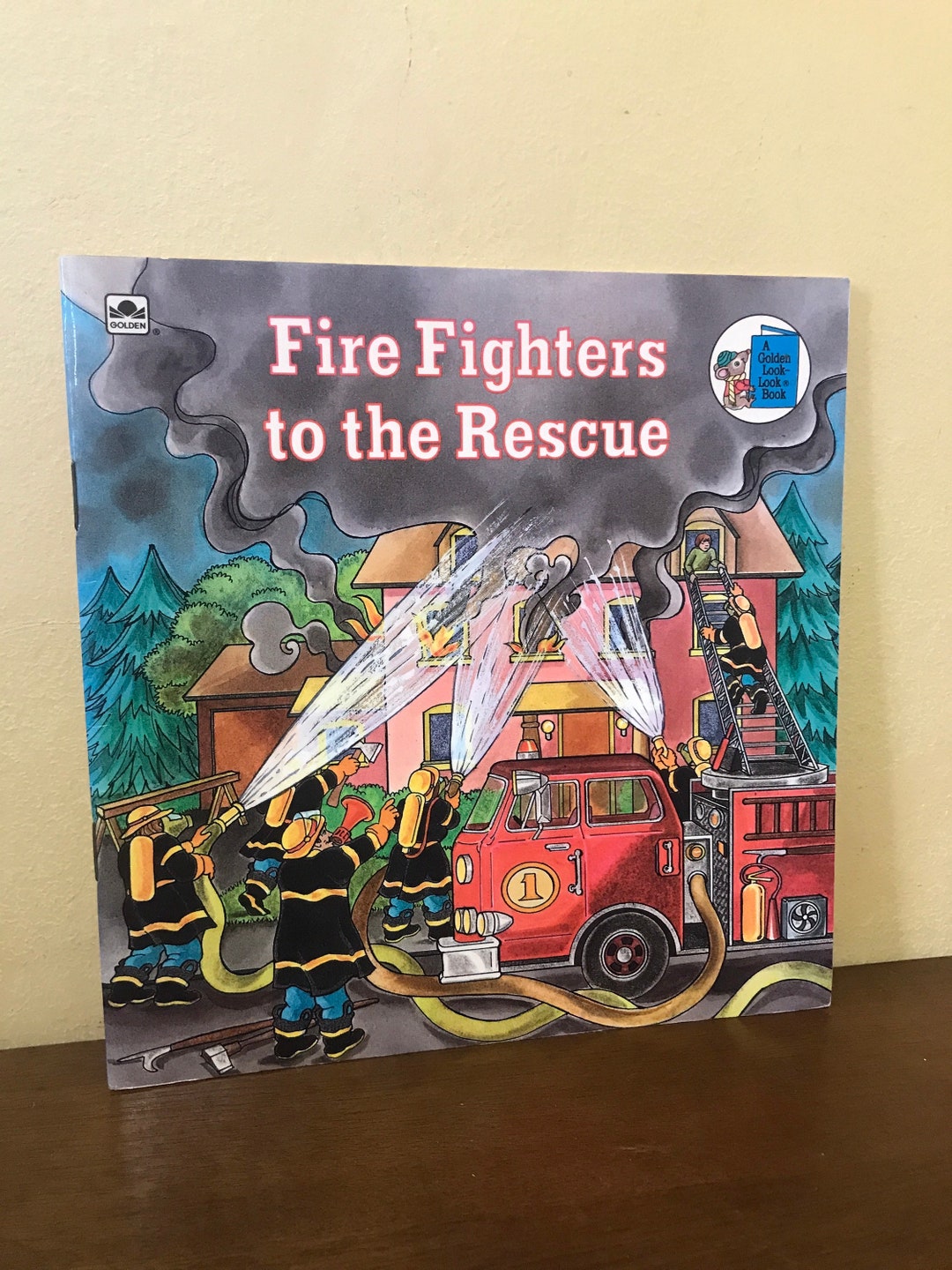 Fire Fighters to the Rescue 1990 Softcover A Golden Look Book | 90s ...