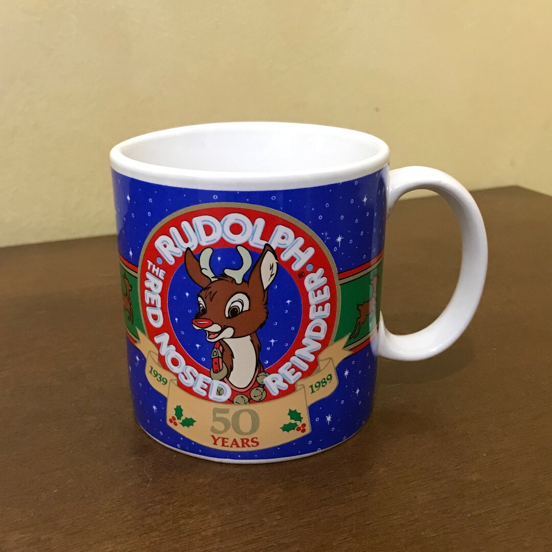 Rudolph the Red Nosed Reindeer 50 Years Anniversary Ceramic Mug 1939 ...